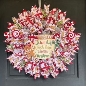 Handmade | Holiday | Christmas Gingerbread Man Themed Wreath | Poshmark